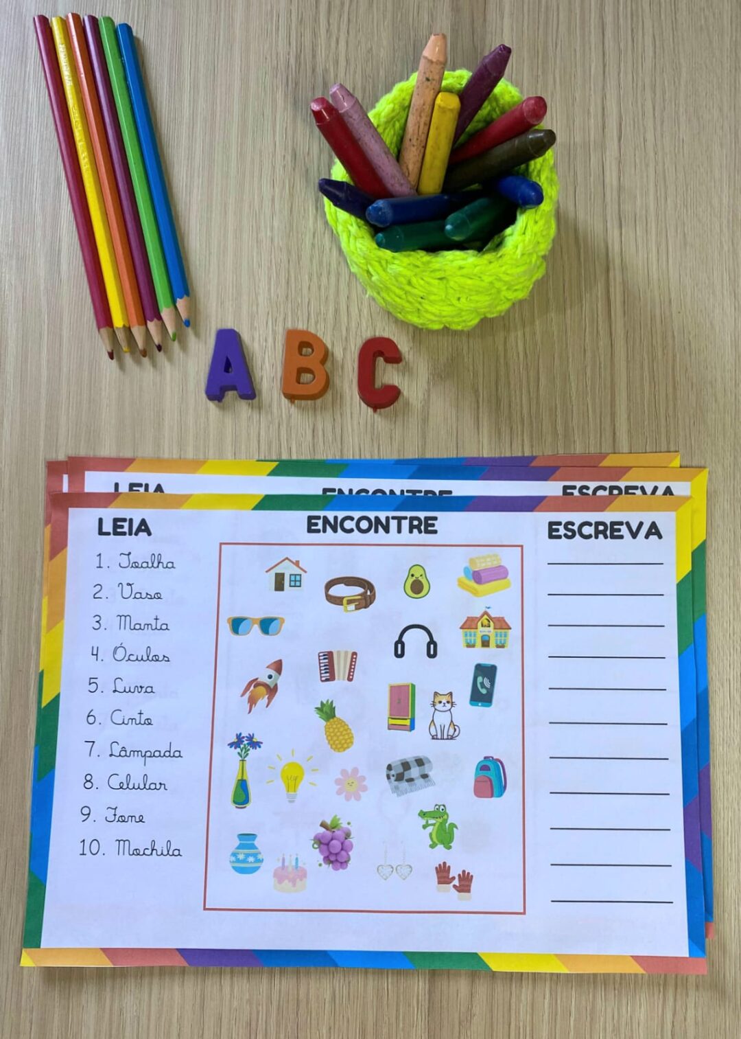 LEIA, ENCONTRE E ESCREVA – Prof Lotus – Recursos Pedagógicos