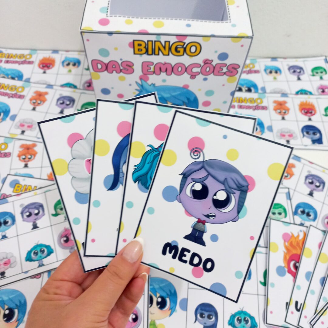 BINGO DAS EMOÇÕES DIVERTIDAMENTE – Prof Lotus – Recursos Pedagógicos