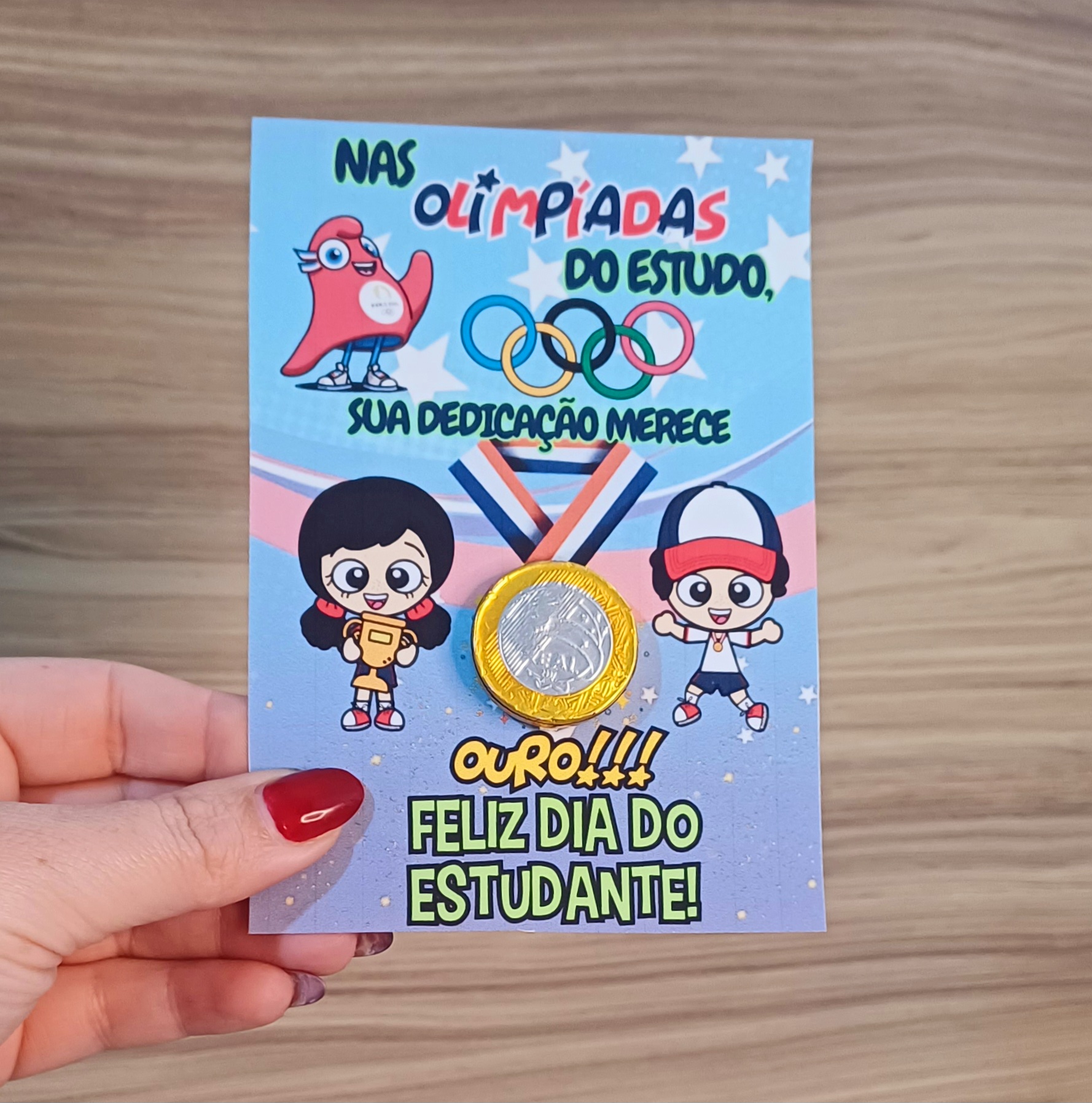 CARTÃO OURO DIA DO ESTUDANTE – Prof Lotus – Recursos Pedagógicos