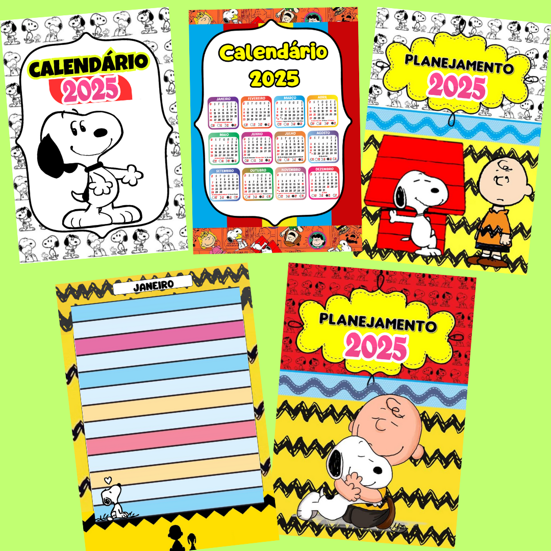 CADERNO PLANNER SNOOPY 2026 – Prof Lotus – Recursos Pedagógicos
